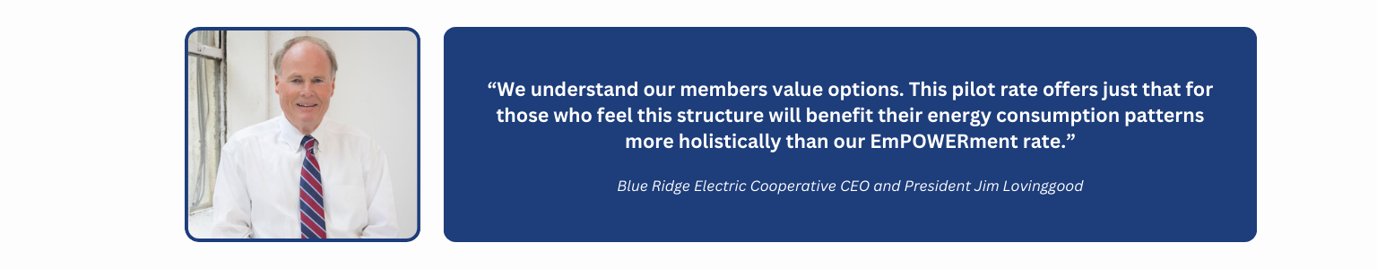Flat Use Rate | Blue Ridge Electric Cooperative
